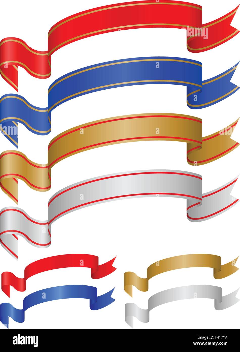 Decorative color ribbon banner. Vector illustration Stock Vector Image ...