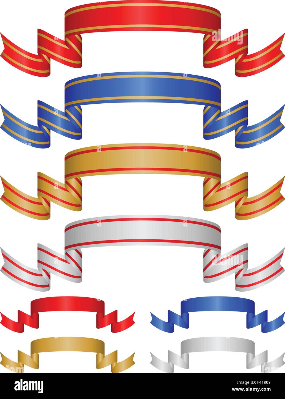 Decorative color ribbon banner. Vector illustration Stock Vector Image ...