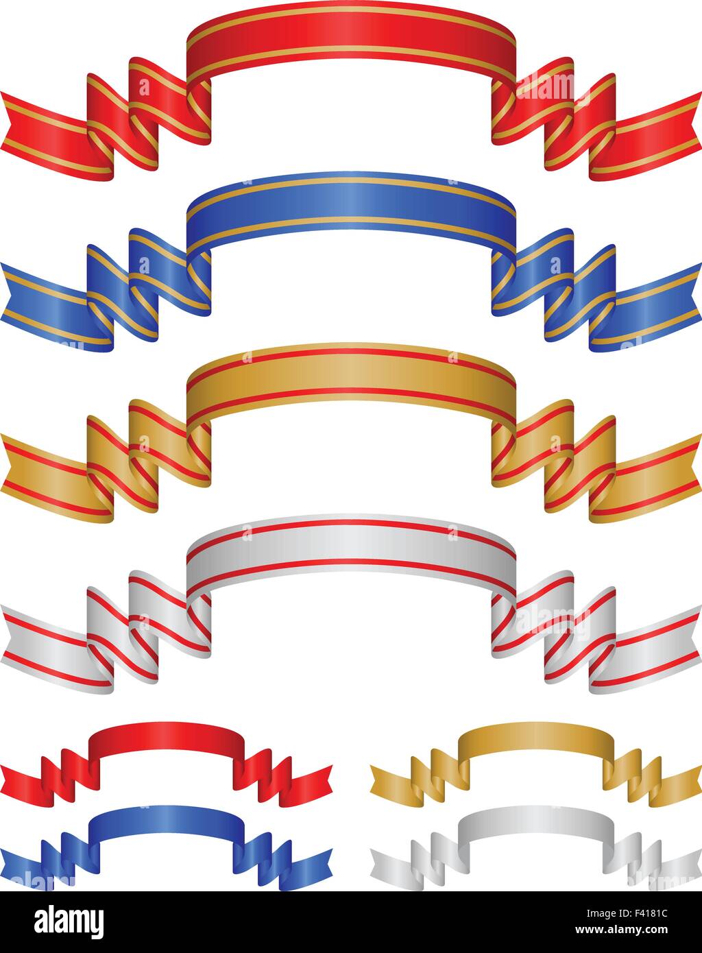 Decorative color ribbon banner. Vector illustration Stock Vector Image ...