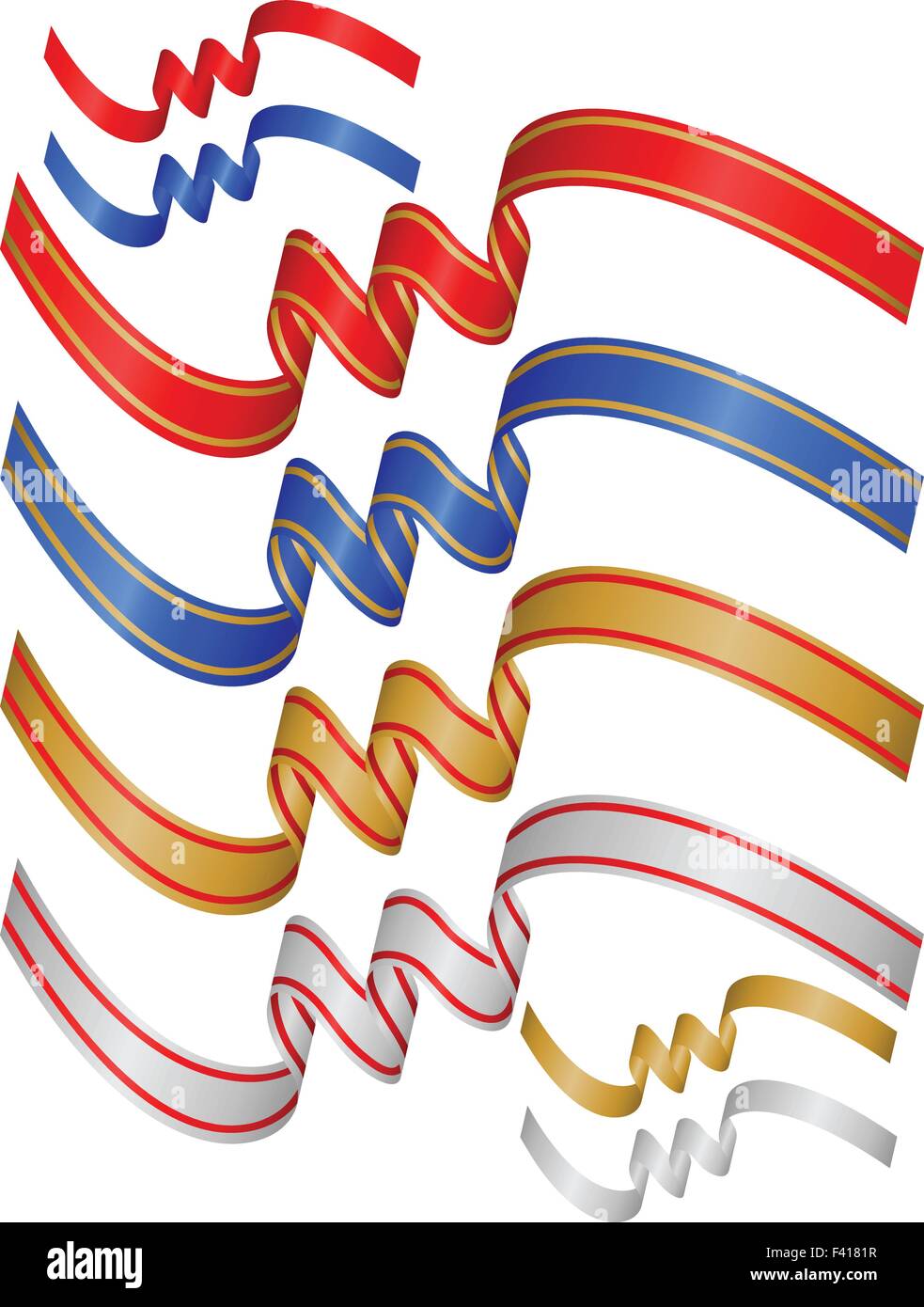 Decorative color ribbon banner. Vector illustration Stock Vector Image ...