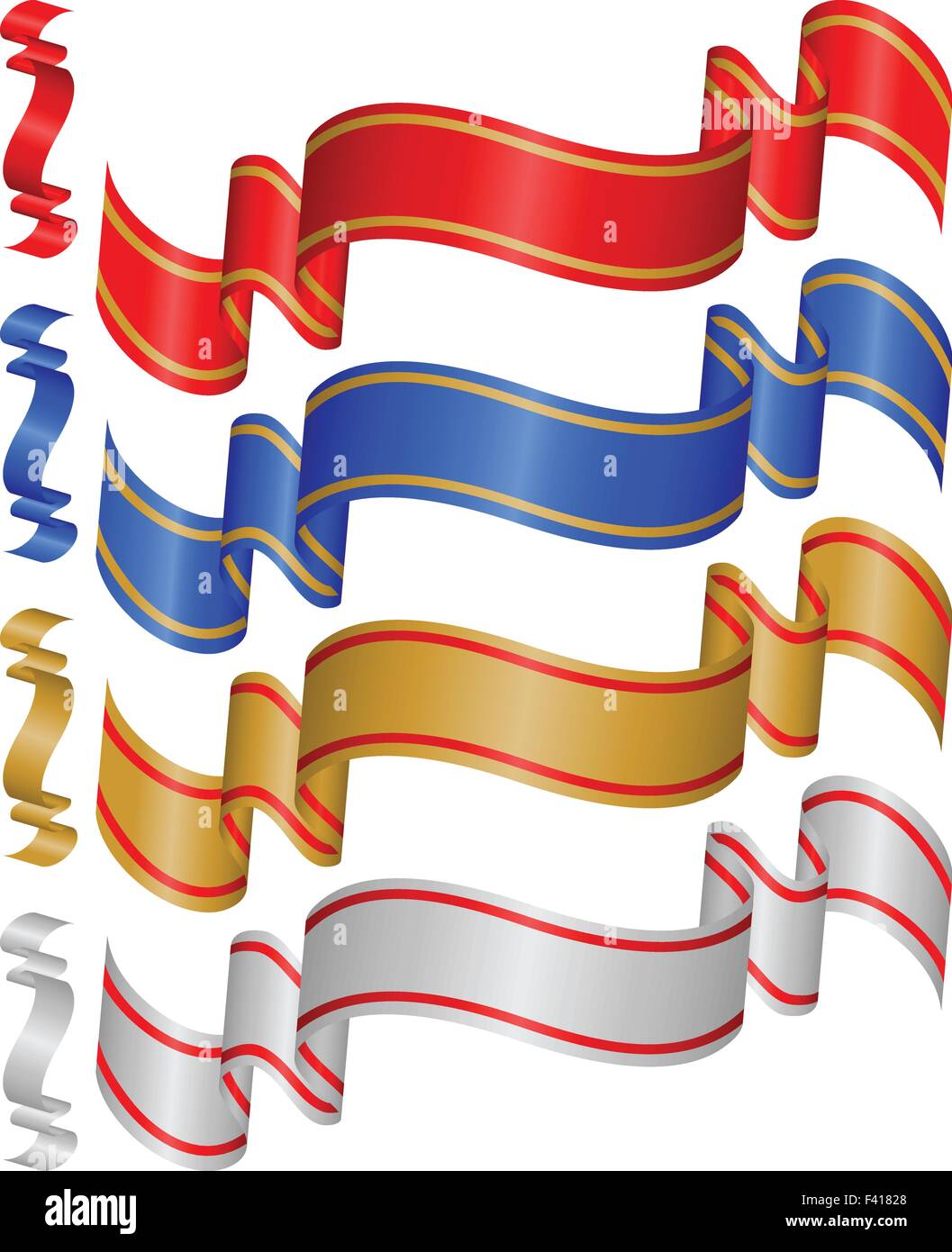 Decorative color ribbon banner. Vector illustration Stock Vector Image ...