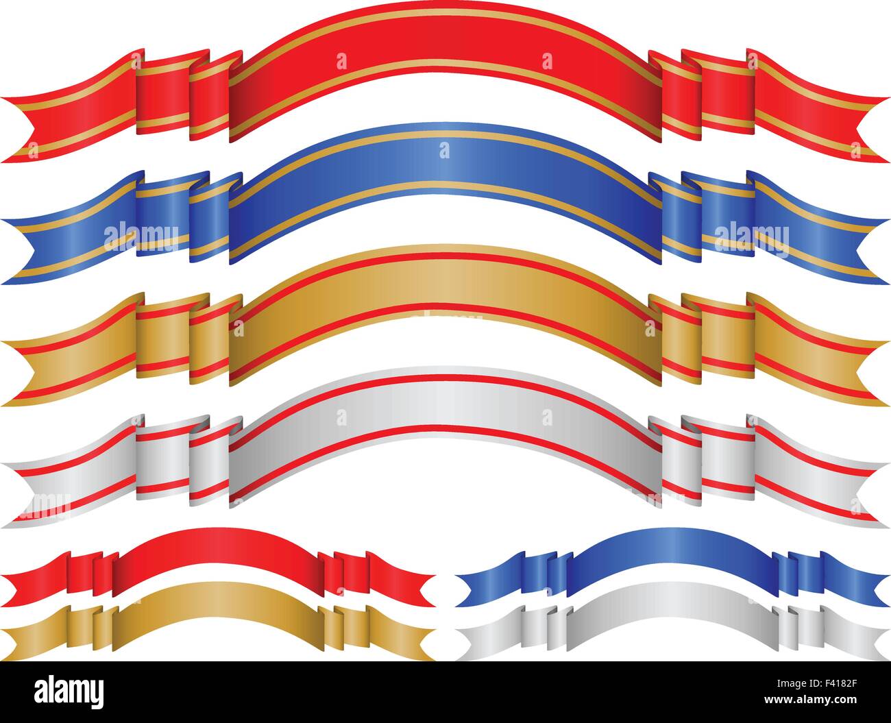 Decorative color ribbon banner. Vector illustration Stock Vector Image ...