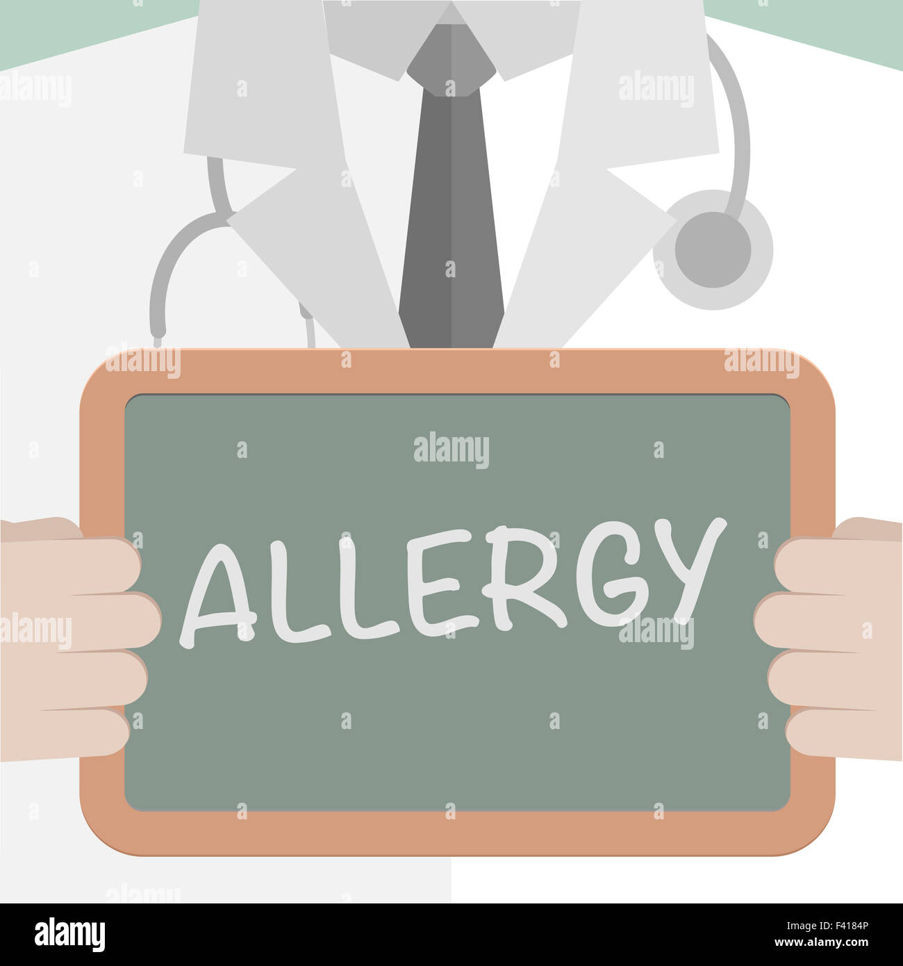 Medical Board Allergy Stock Photo - Alamy