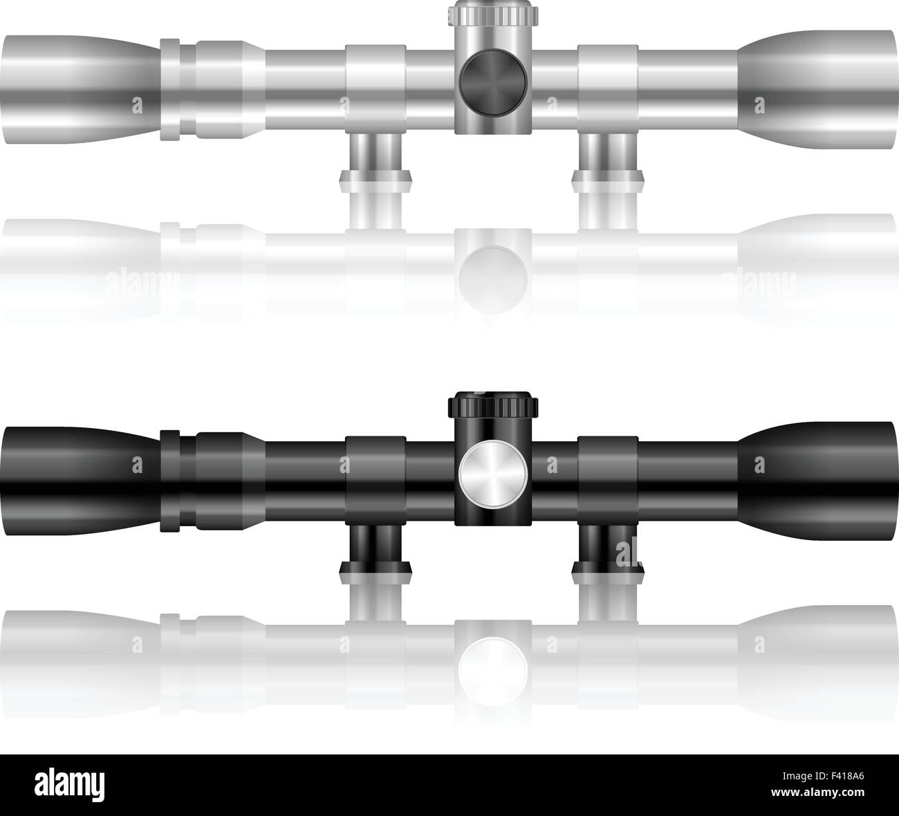 Sniper sight on a white background. Vector illustration Stock Vector ...