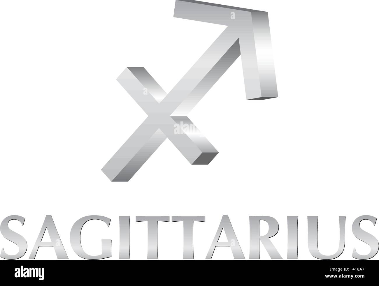 Astrological symbol of sign sagittarius. Vector illustration Stock ...