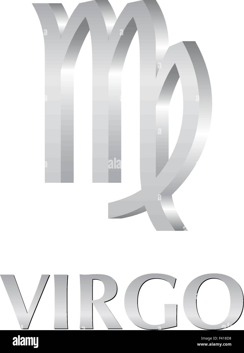 Zodiac sign virgo 3d illustration hi-res stock photography and images ...