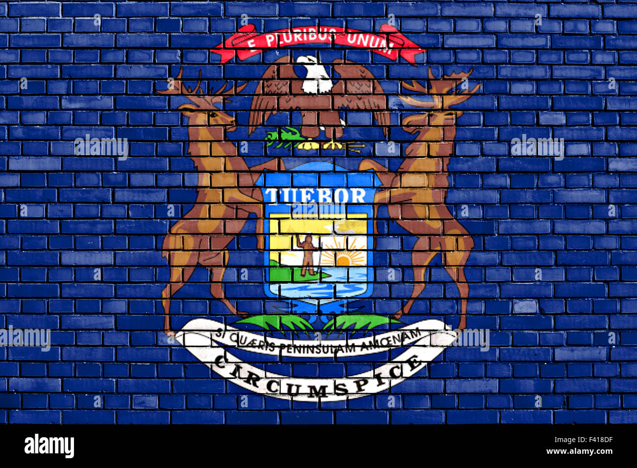 Michigan flag background hi-res stock photography and images - Alamy