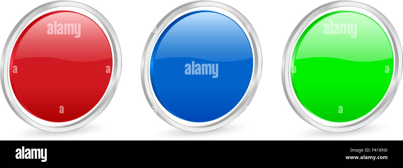 3d circle icon with metal contour, isolated on a white background ...