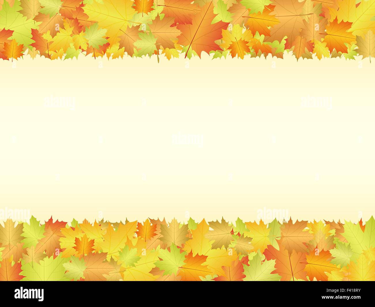 Autumn leaf board background. Vector illustration Stock Vector Image ...