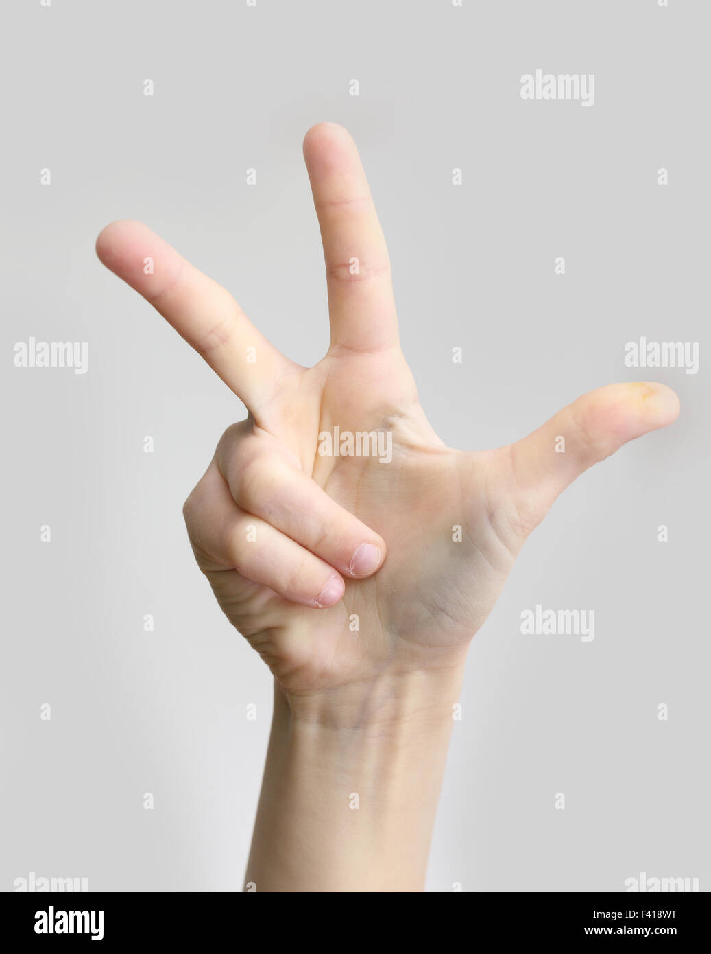 Three fingers hi-res stock photography and images - Alamy