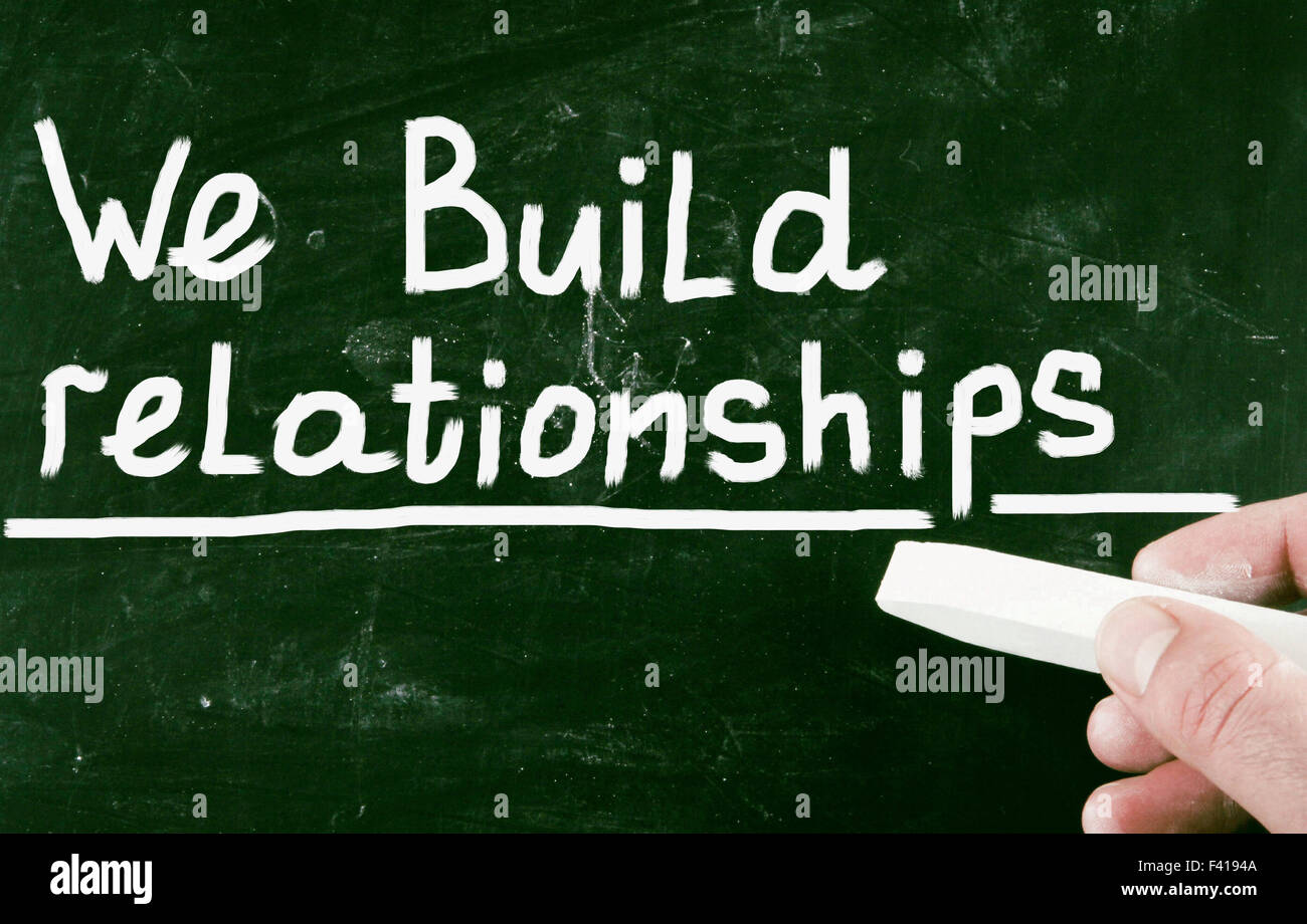 we build relationships Stock Photo - Alamy