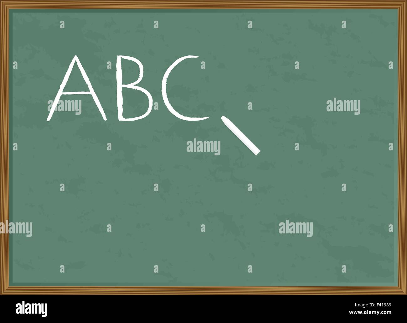 Abc chalkboard chalk education Stock Vector Images - Alamy