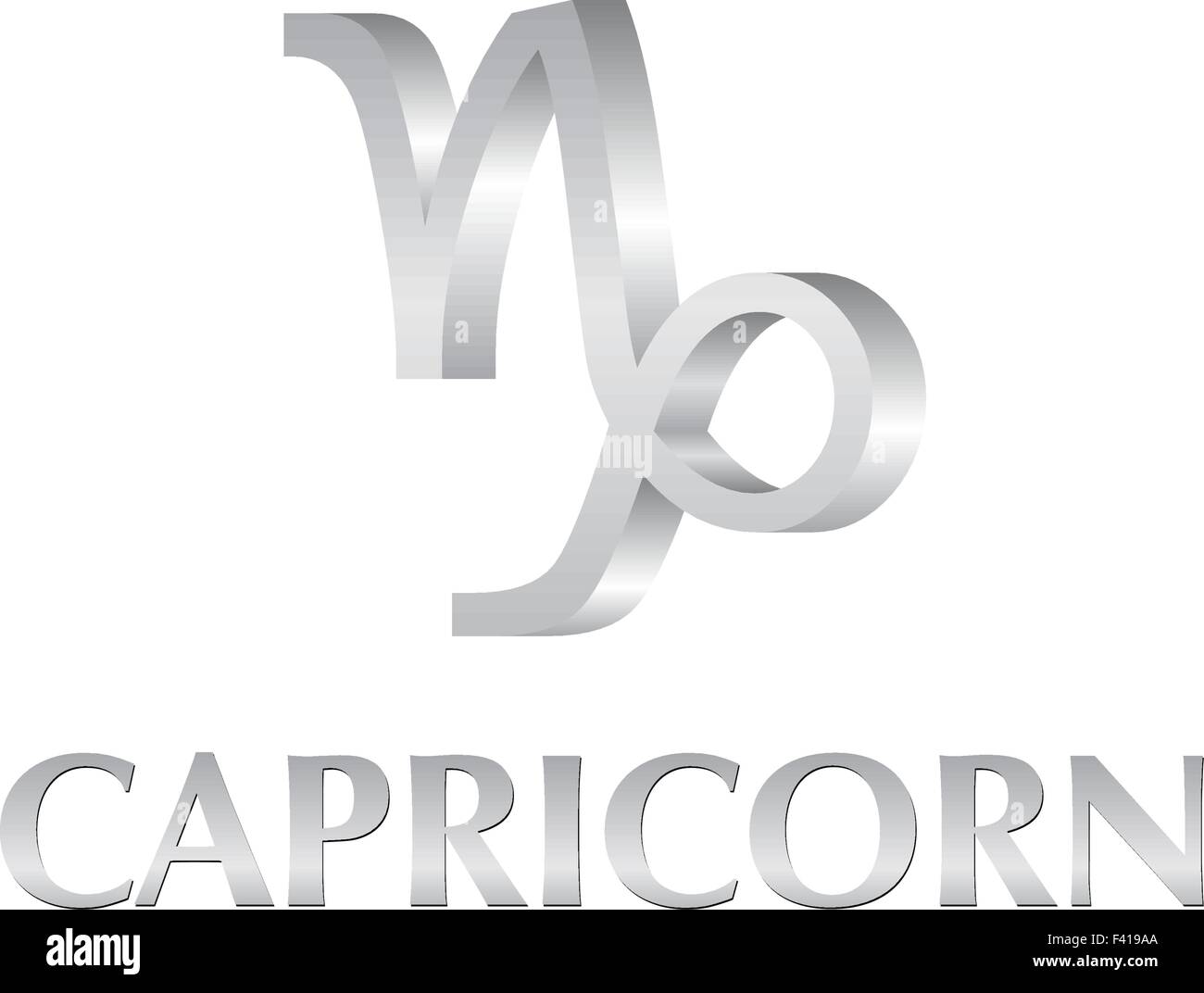 Astrological symbol of sign capricorn. Vector illustration Stock Vector ...