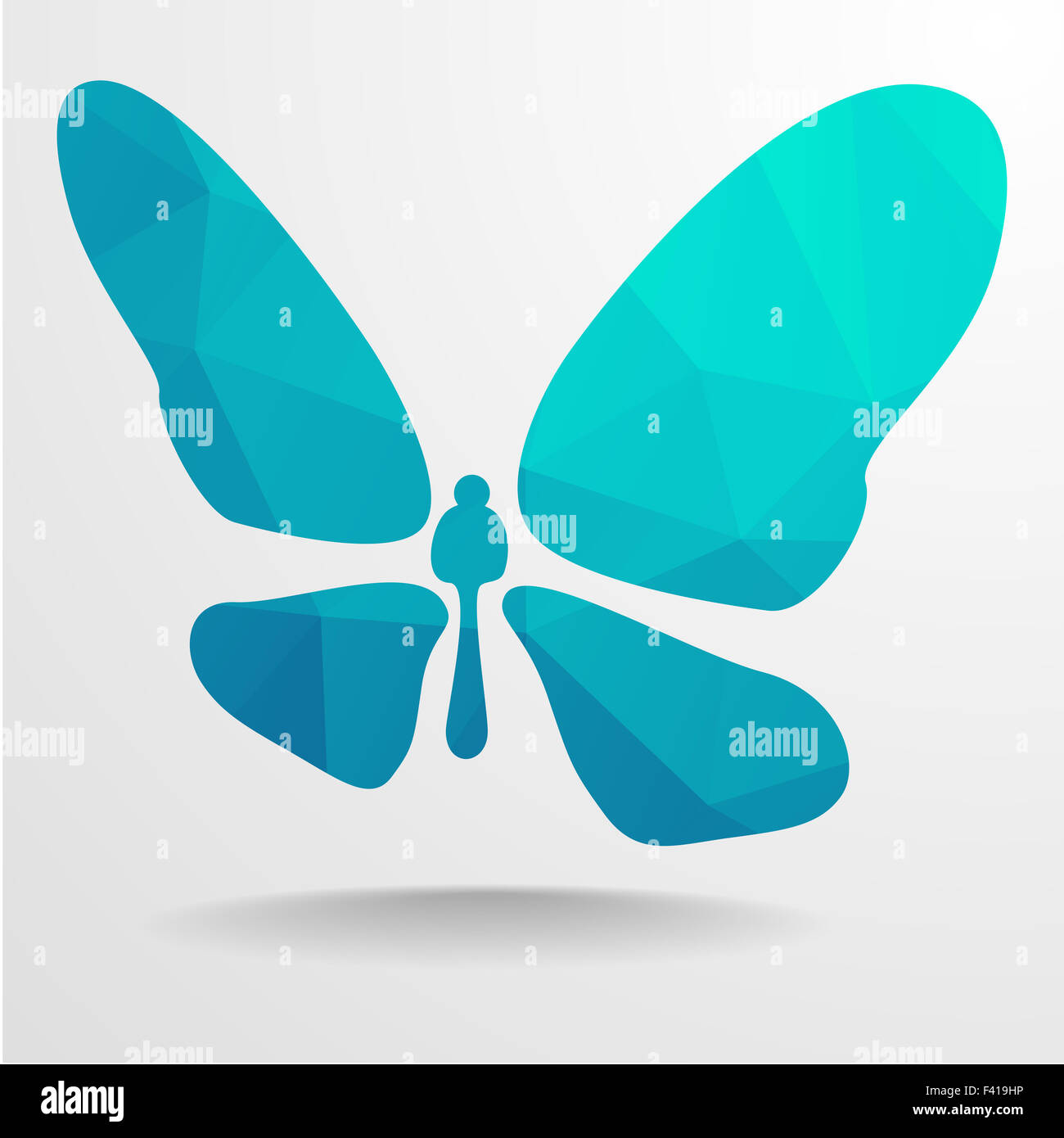 Blue triangle butterfly hi-res stock photography and images - Alamy