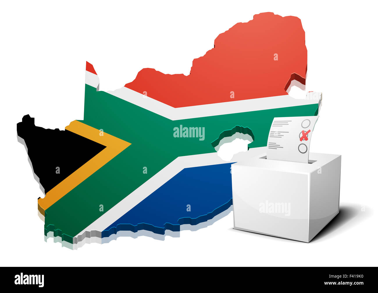 South africa modern map Cut Out Stock Images & Pictures - Alamy