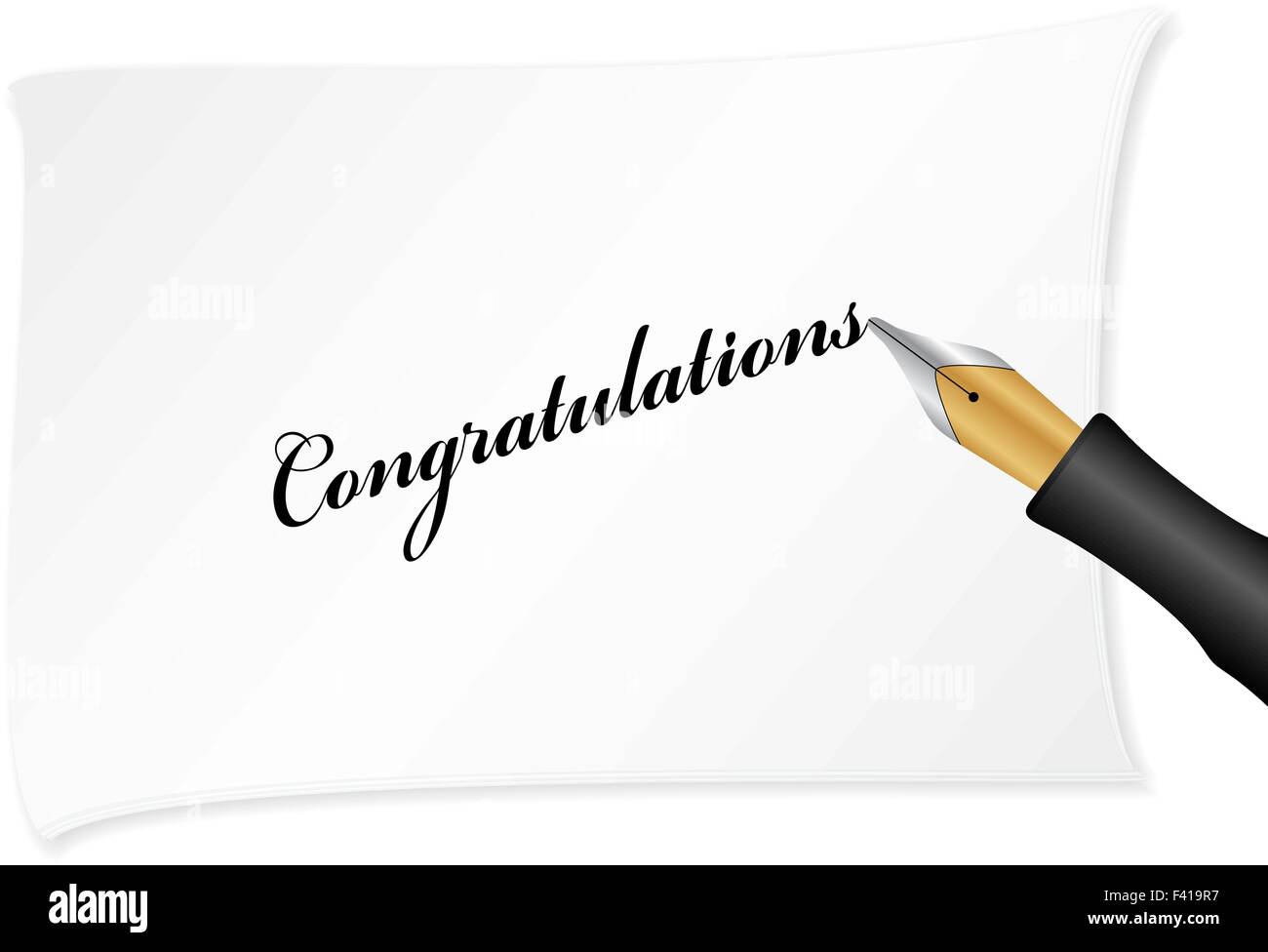 White note with text (). Vector illustration Stock Vector Image & Art ...