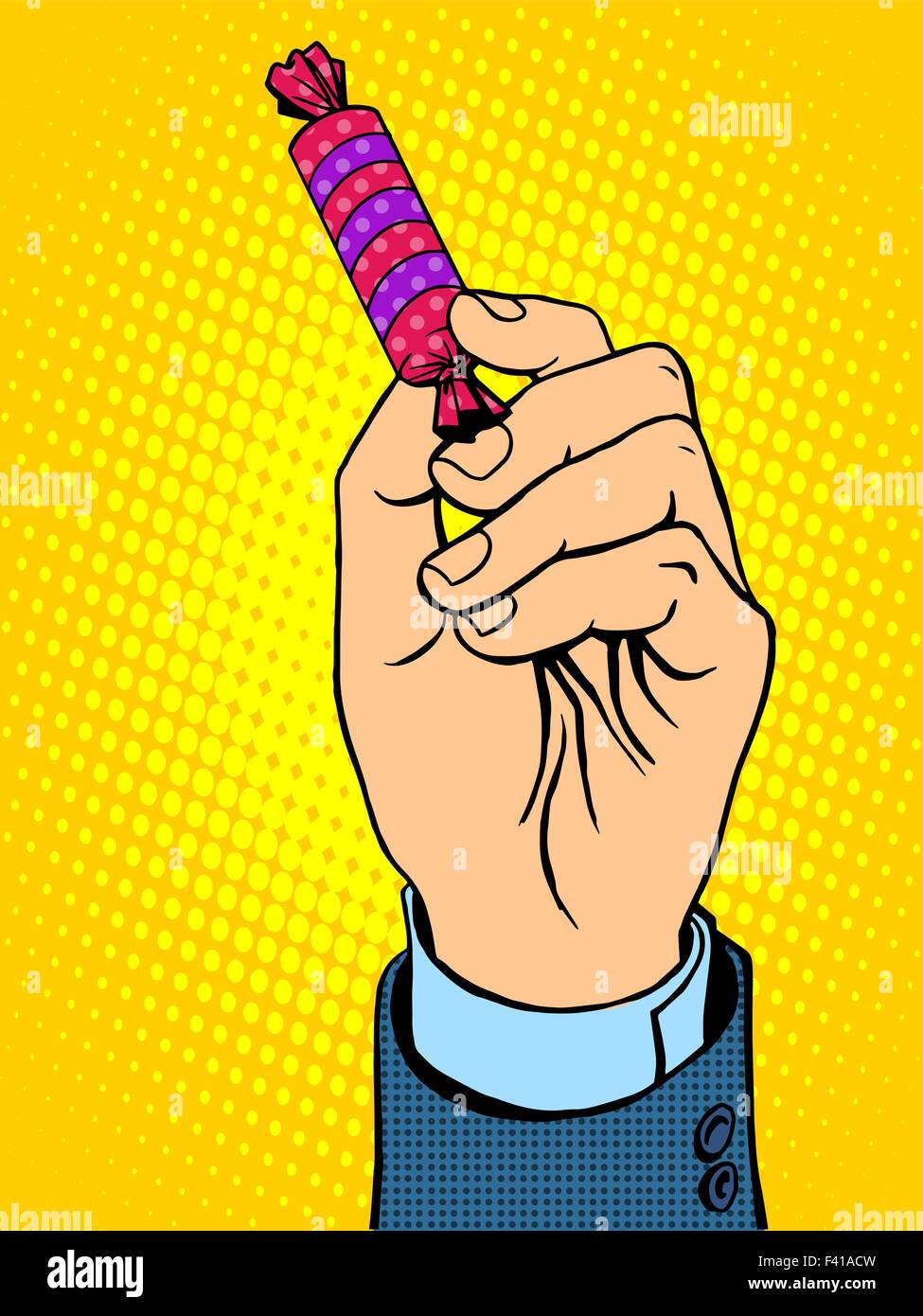 Candy in hand Stock Vector Image & Art - Alamy