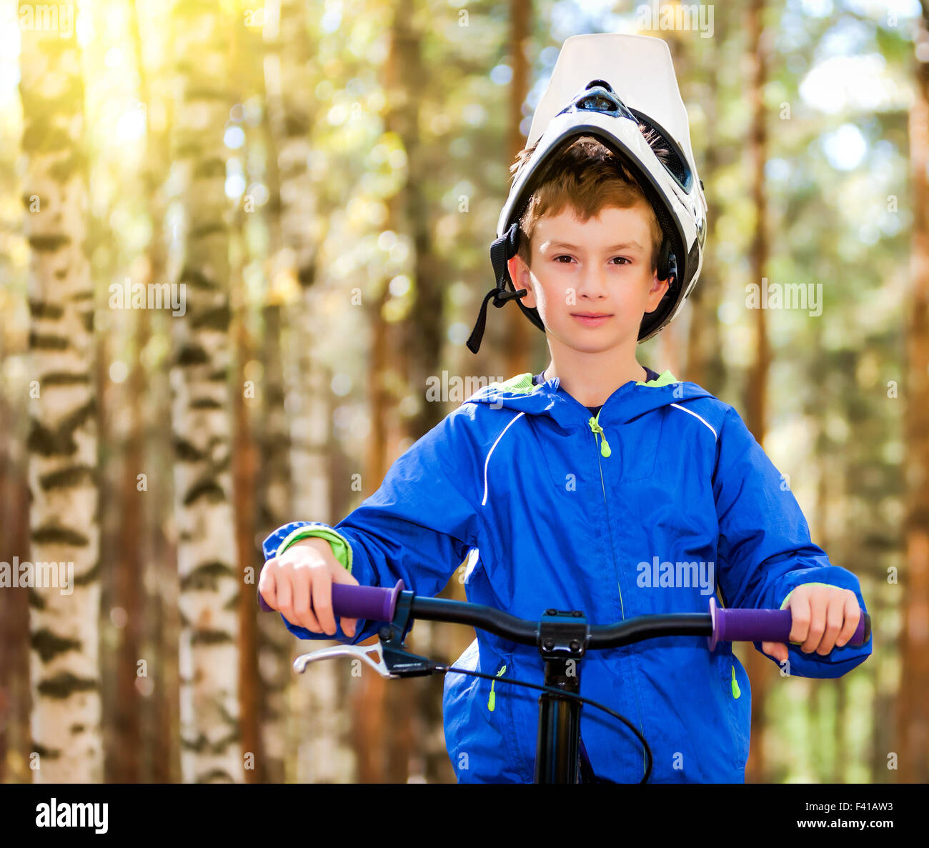 Boy on his bike hi-res stock photography and images - Alamy
