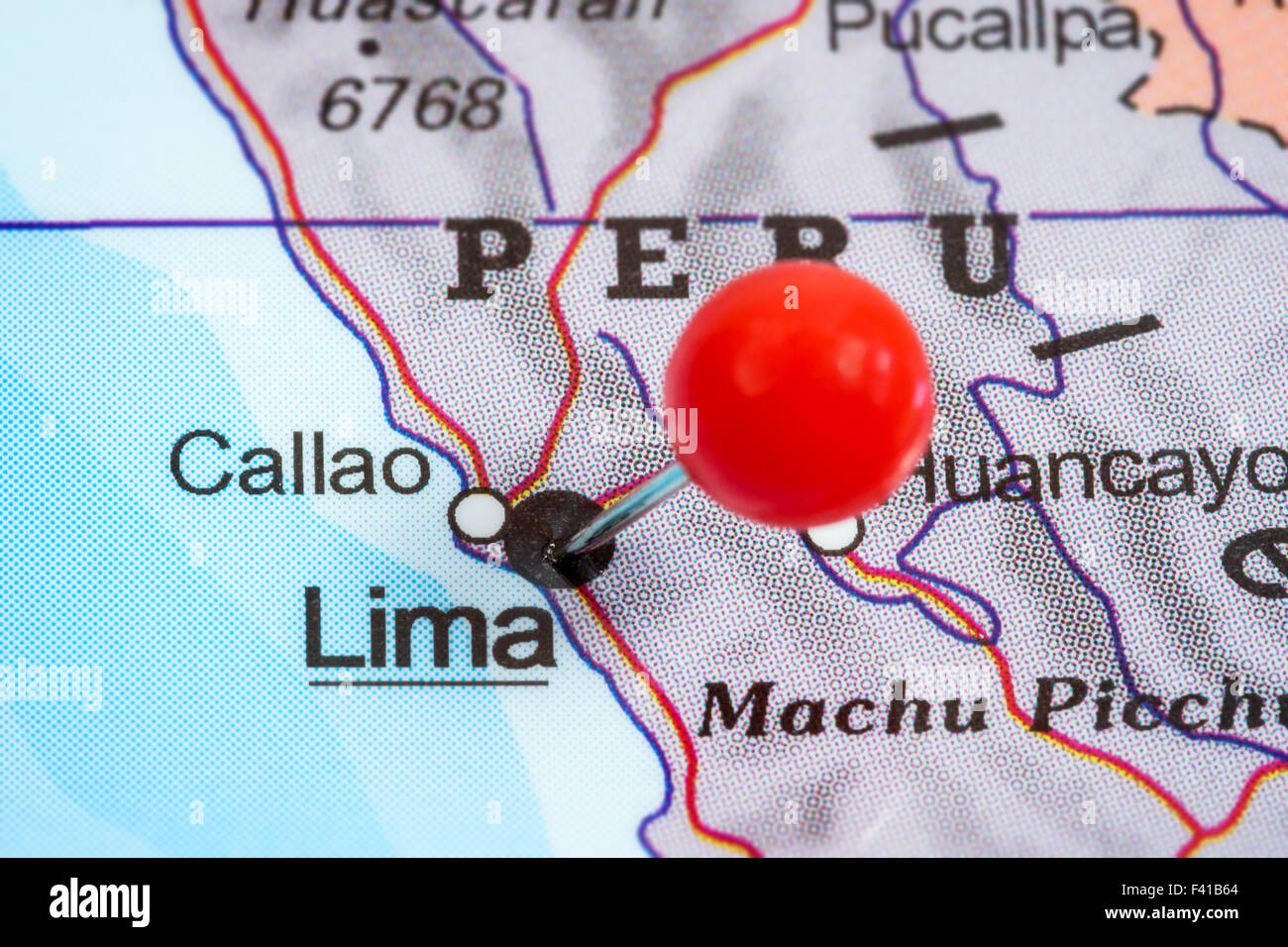 Map of lima peru hi-res stock photography and images - Alamy