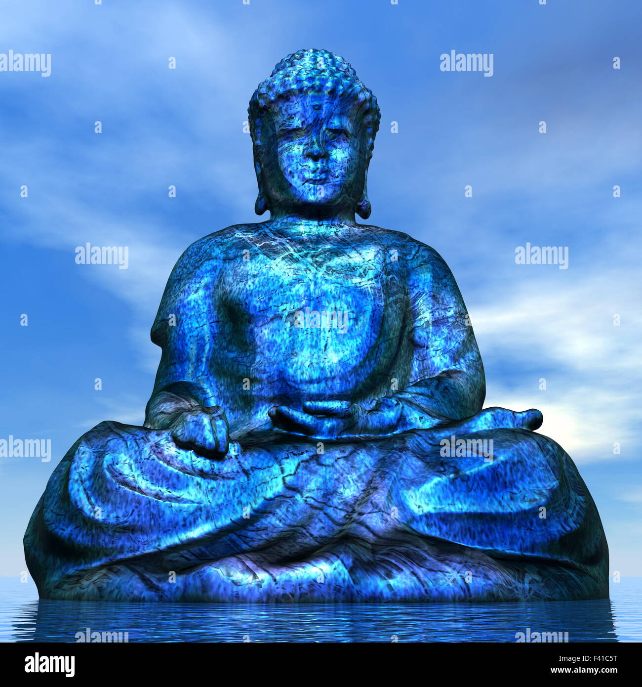 Buddha - 3D render Stock Photo - Alamy