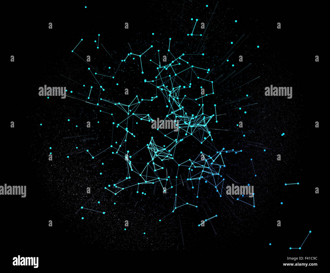 Abstract network data connection Stock Photo - Alamy