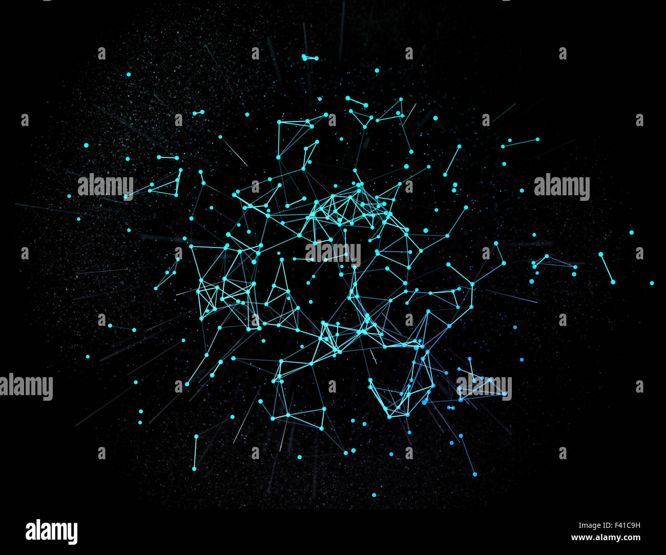 Abstract network data connection Stock Photo - Alamy