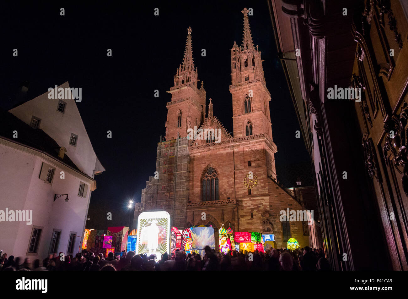 Procession with colourful lanterns hi-res stock photography and images ...