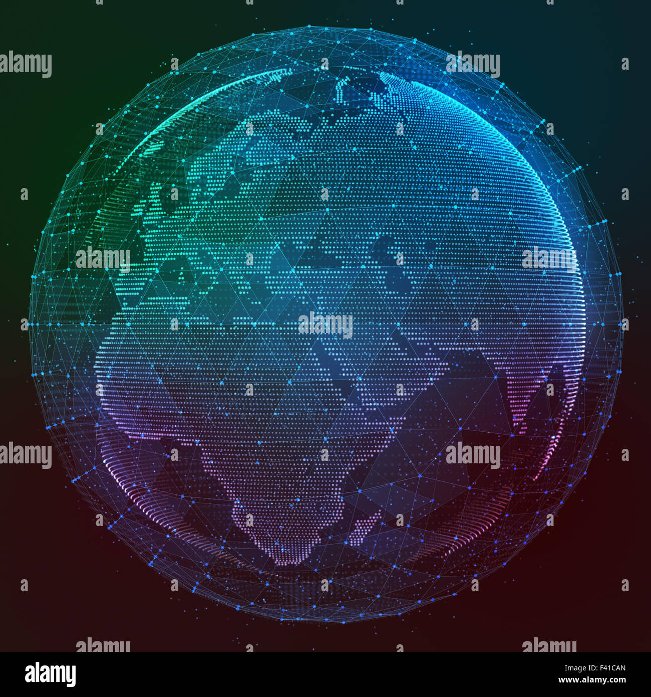 Digital design of a global network Stock Photo - Alamy