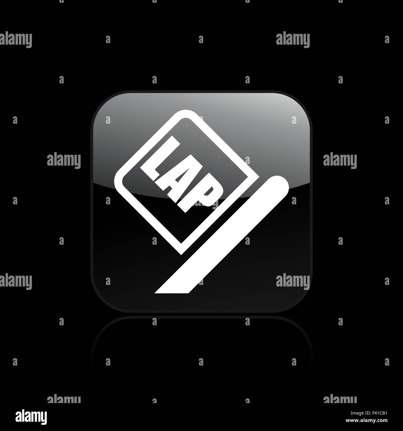 Vector illustration of single lap race icon Stock Photo - Alamy