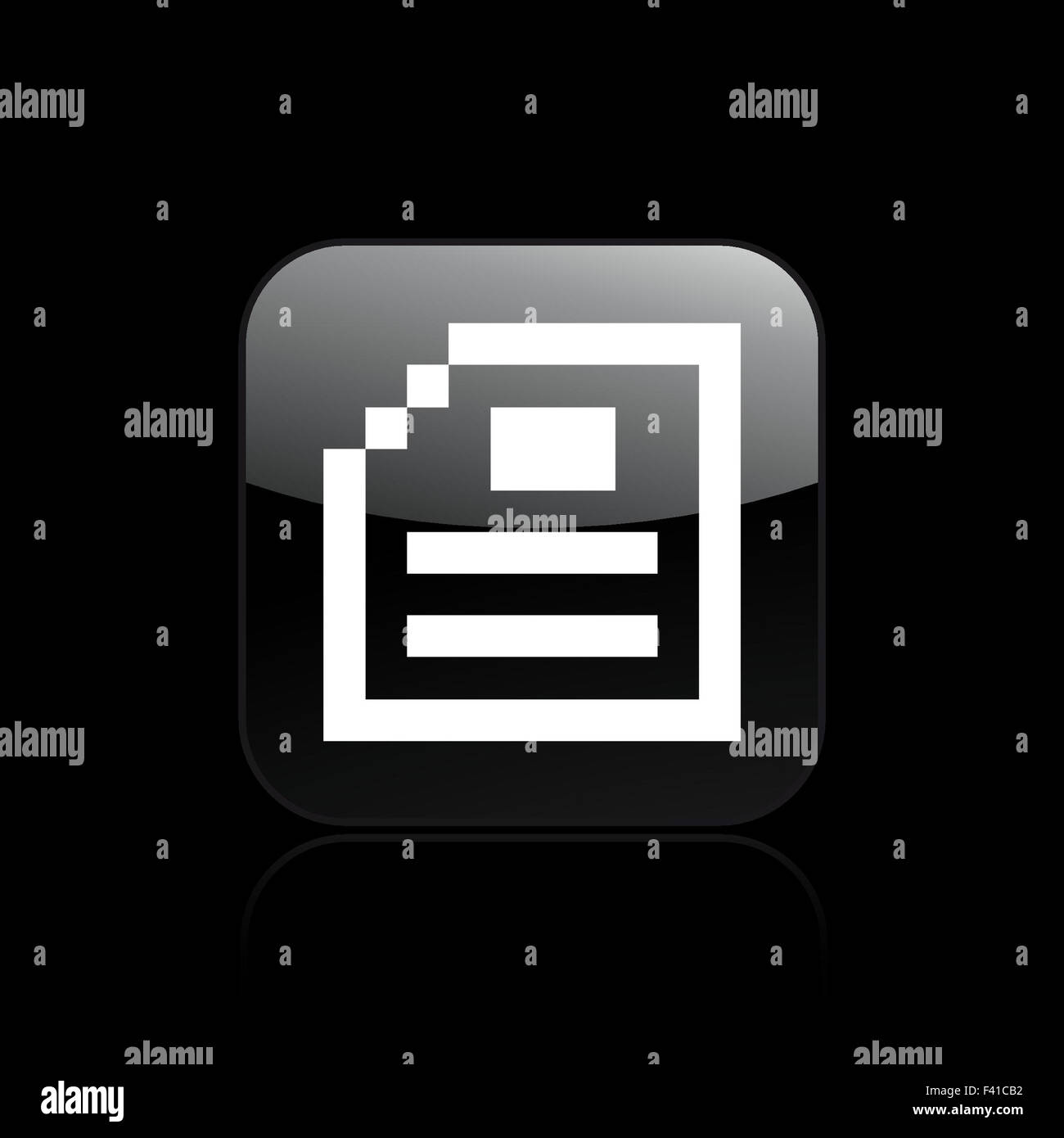 Vector illustration of single pixel pc icon Stock Photo - Alamy