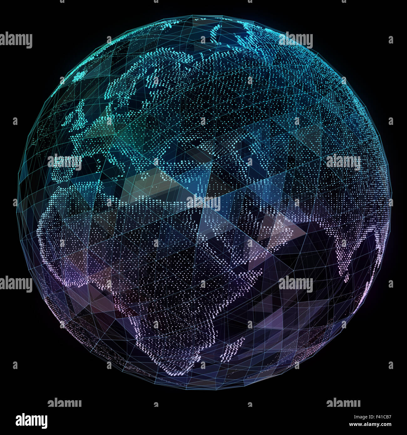 Digital design of a global network Stock Photo - Alamy