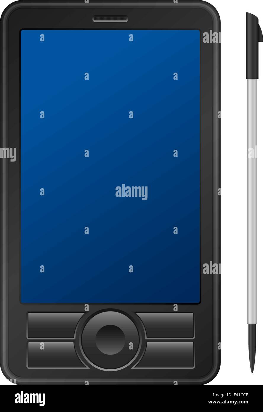 PDA isolated on a white background. Vector illustration Stock Vector ...