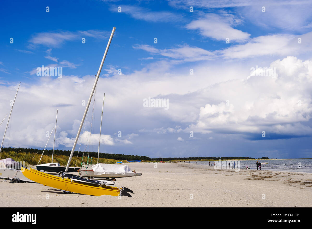 Sailing masts on beach hi-res stock photography and images - Alamy