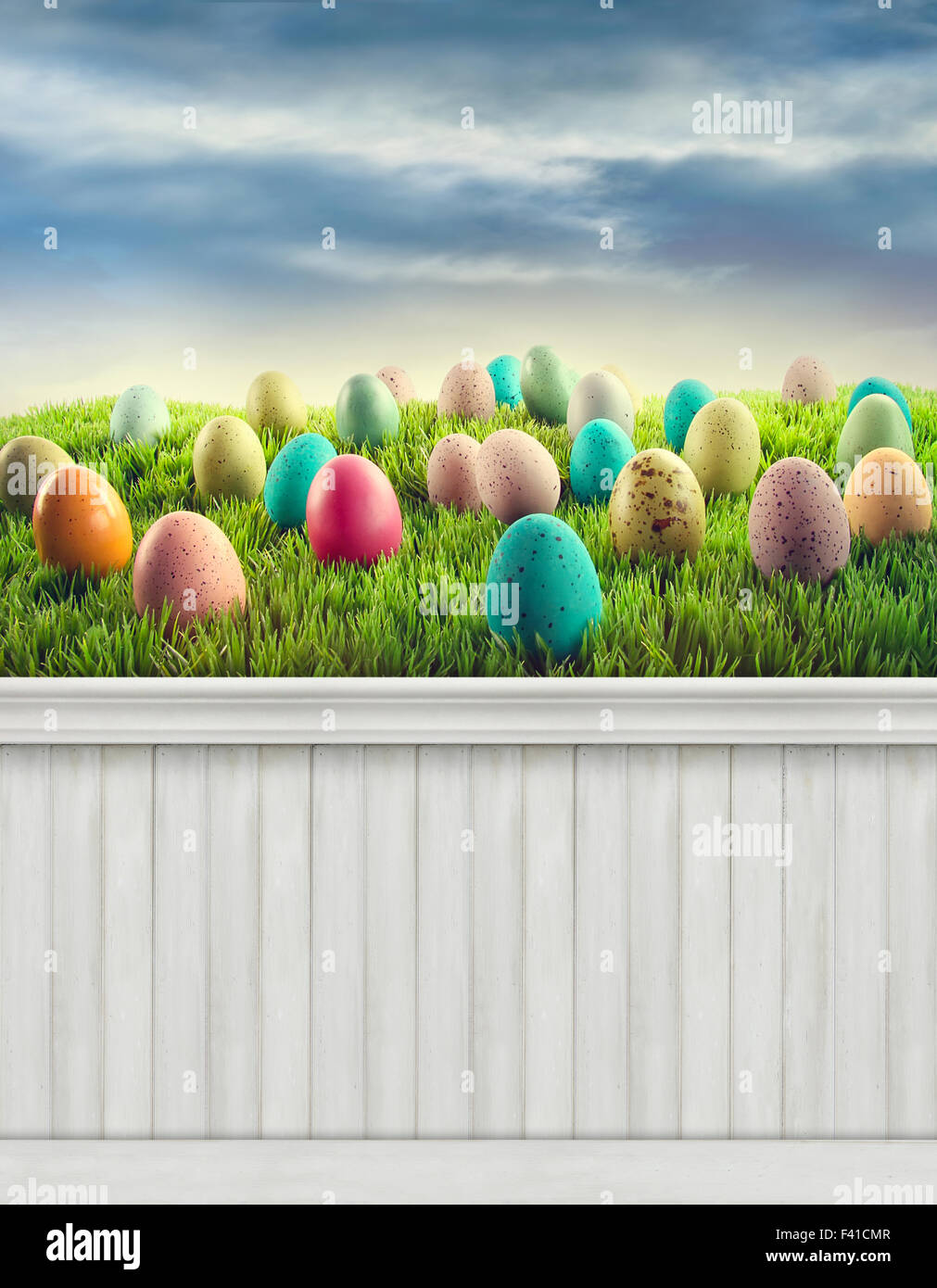 Happy Easter Spring background/backdrop Stock Photo - Alamy