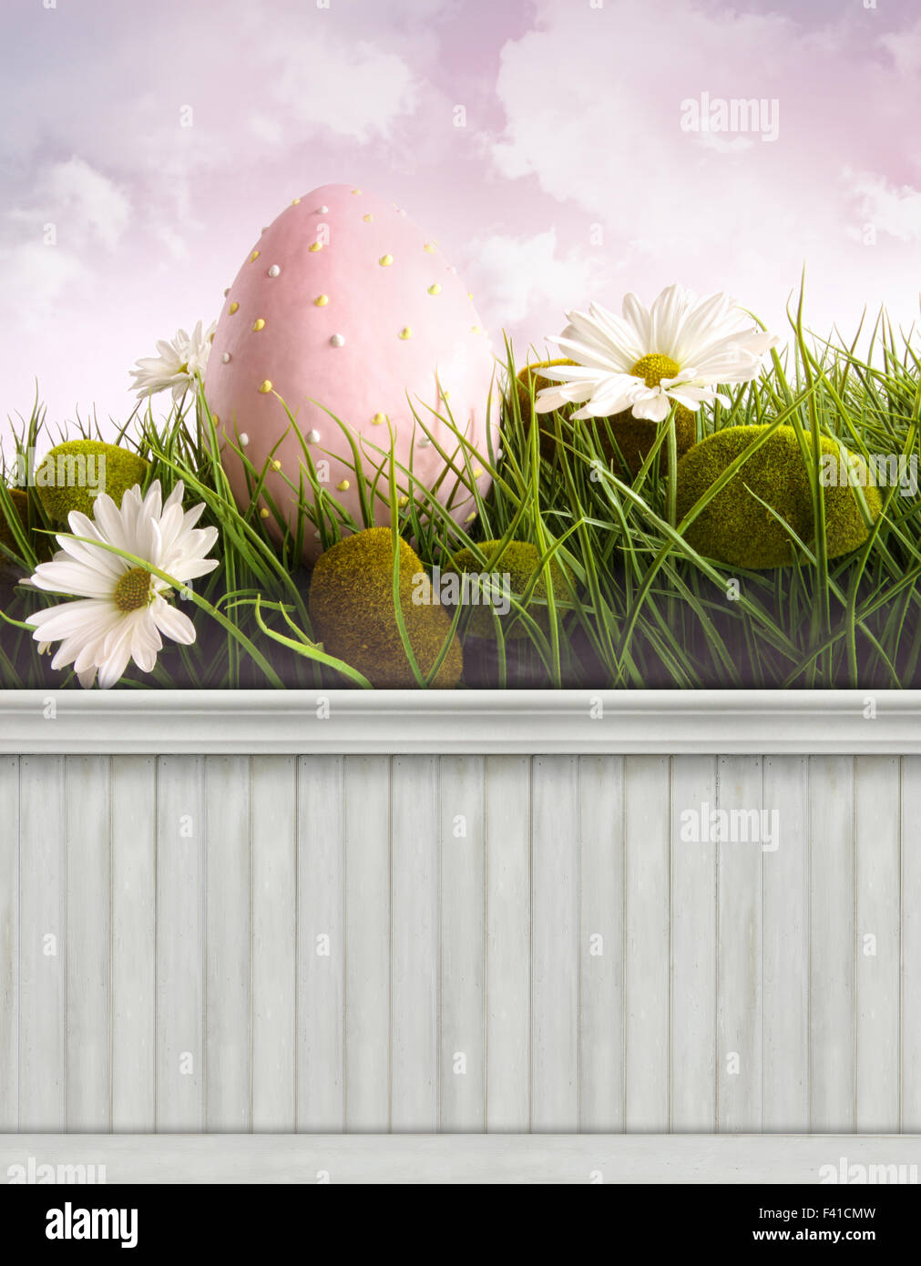 Happy Easter Spring background/backdrop Stock Photo - Alamy