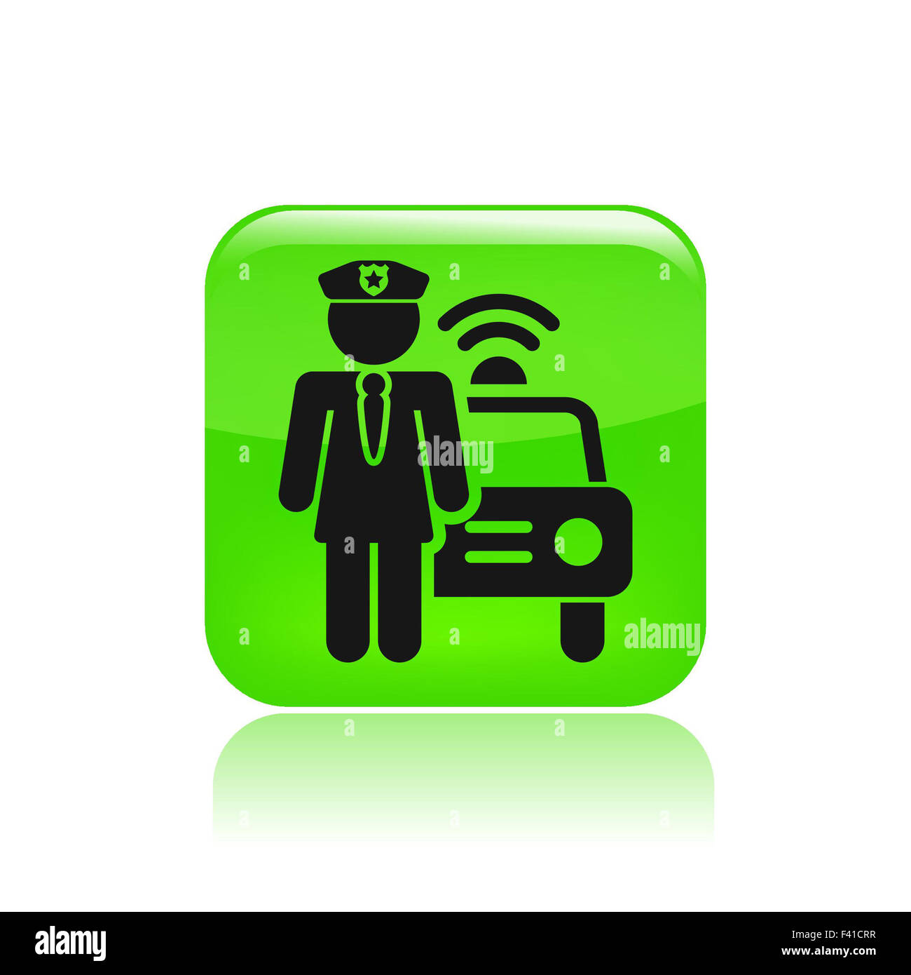 Police car icon Cut Out Stock Images & Pictures - Alamy