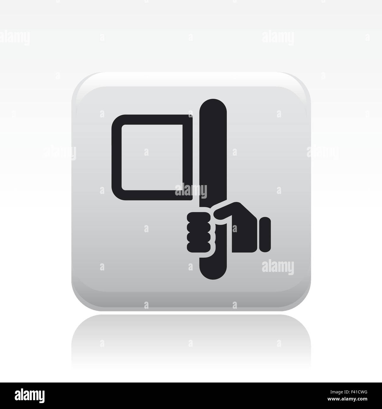 Vector illustration of single flag icon Stock Photo - Alamy