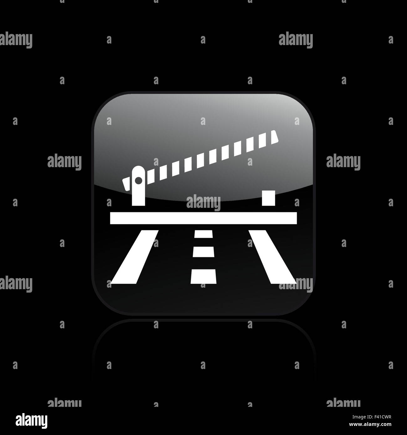 Vector illustration of single bar icon Stock Photo - Alamy
