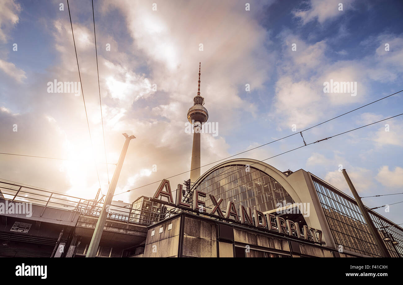 Antenna alexanderplatz hi-res stock photography and images - Alamy