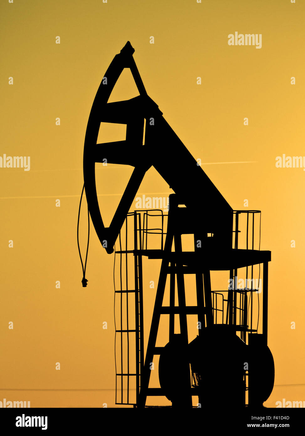 Industrial pump jack out of order Stock Photo - Alamy