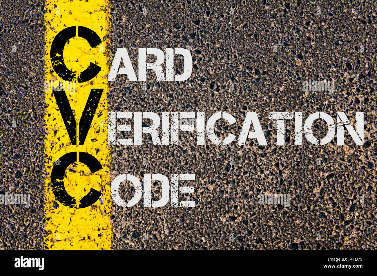 Concept image of Business Acronym CVC as CARD VERIFICATION CODE written ...