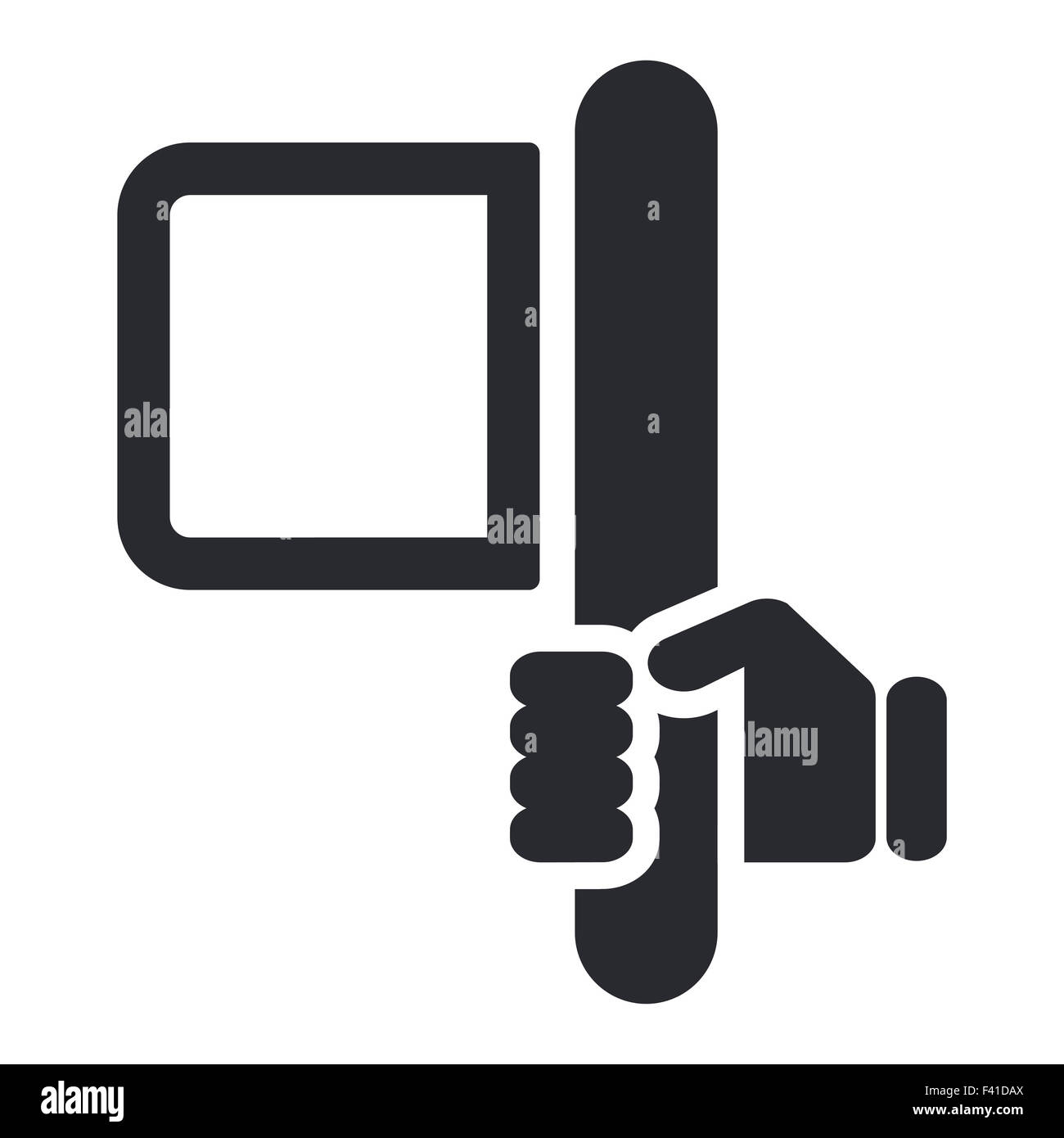 Vector illustration of single flag icon Stock Photo - Alamy