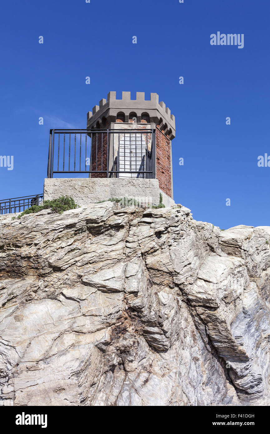 Rio Marina, small watch-tower, Elba, Tuscany Stock Photo - Alamy