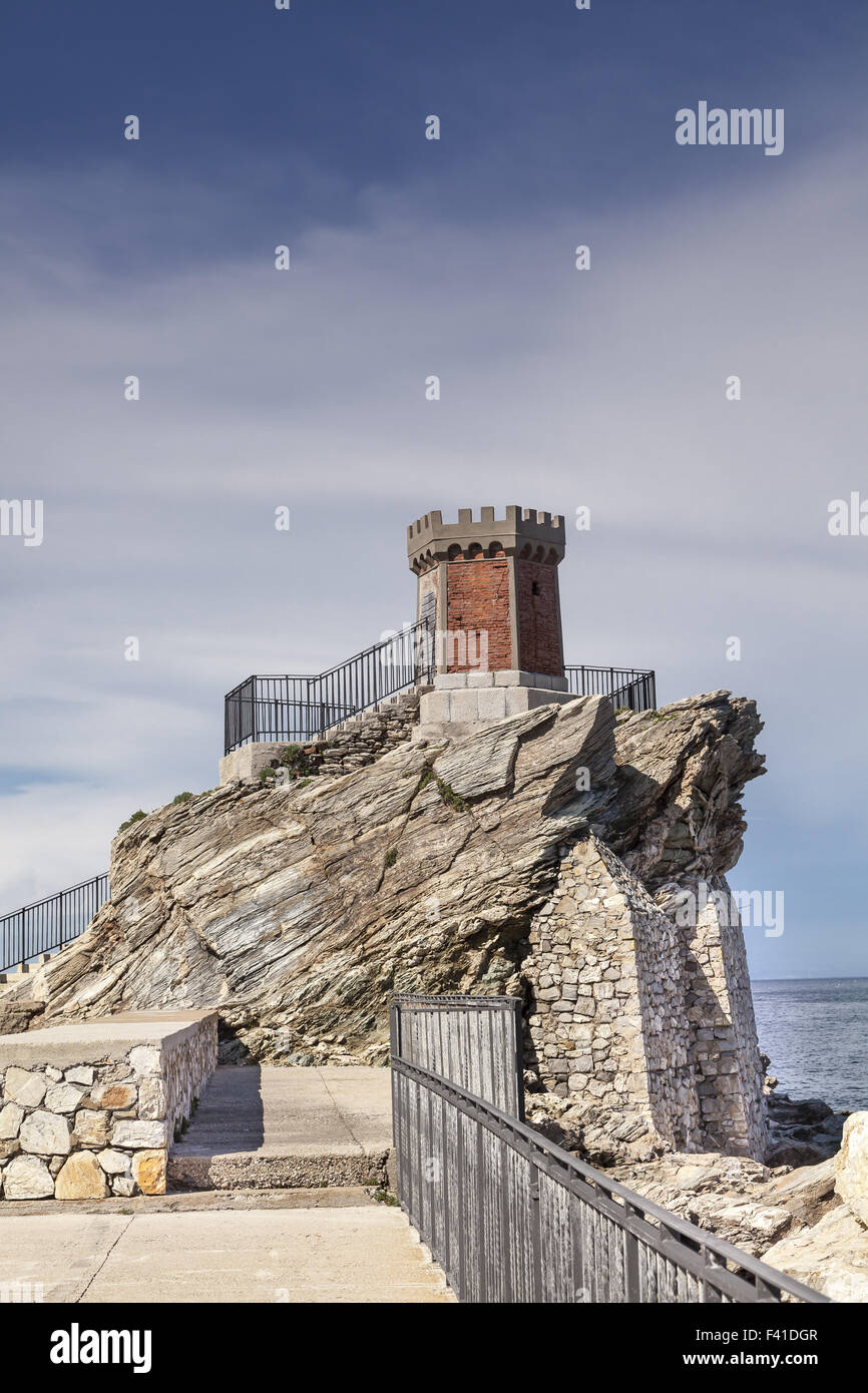 Rio Marina, small watch-tower, Elba, Tuscany Stock Photo - Alamy