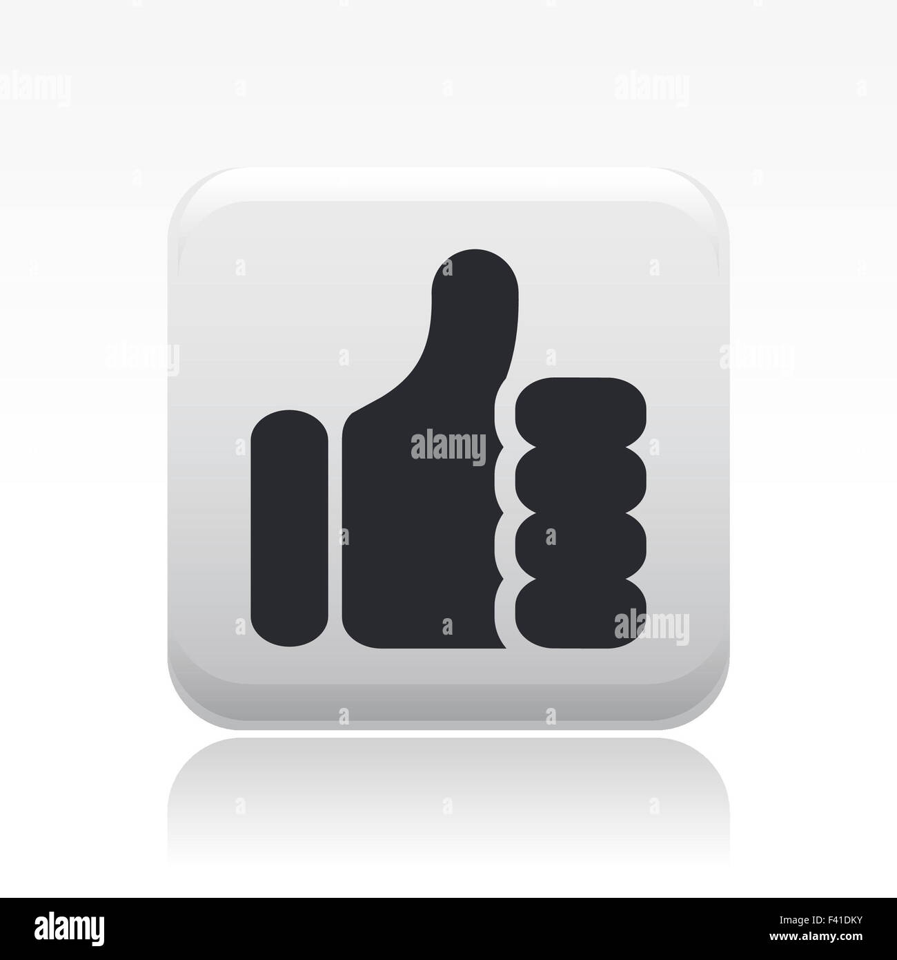 Vector illustration of single ok icon Stock Photo - Alamy