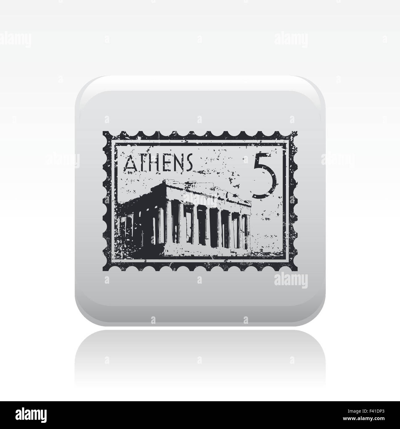 Vector illustration of single athenian icon Stock Photo - Alamy
