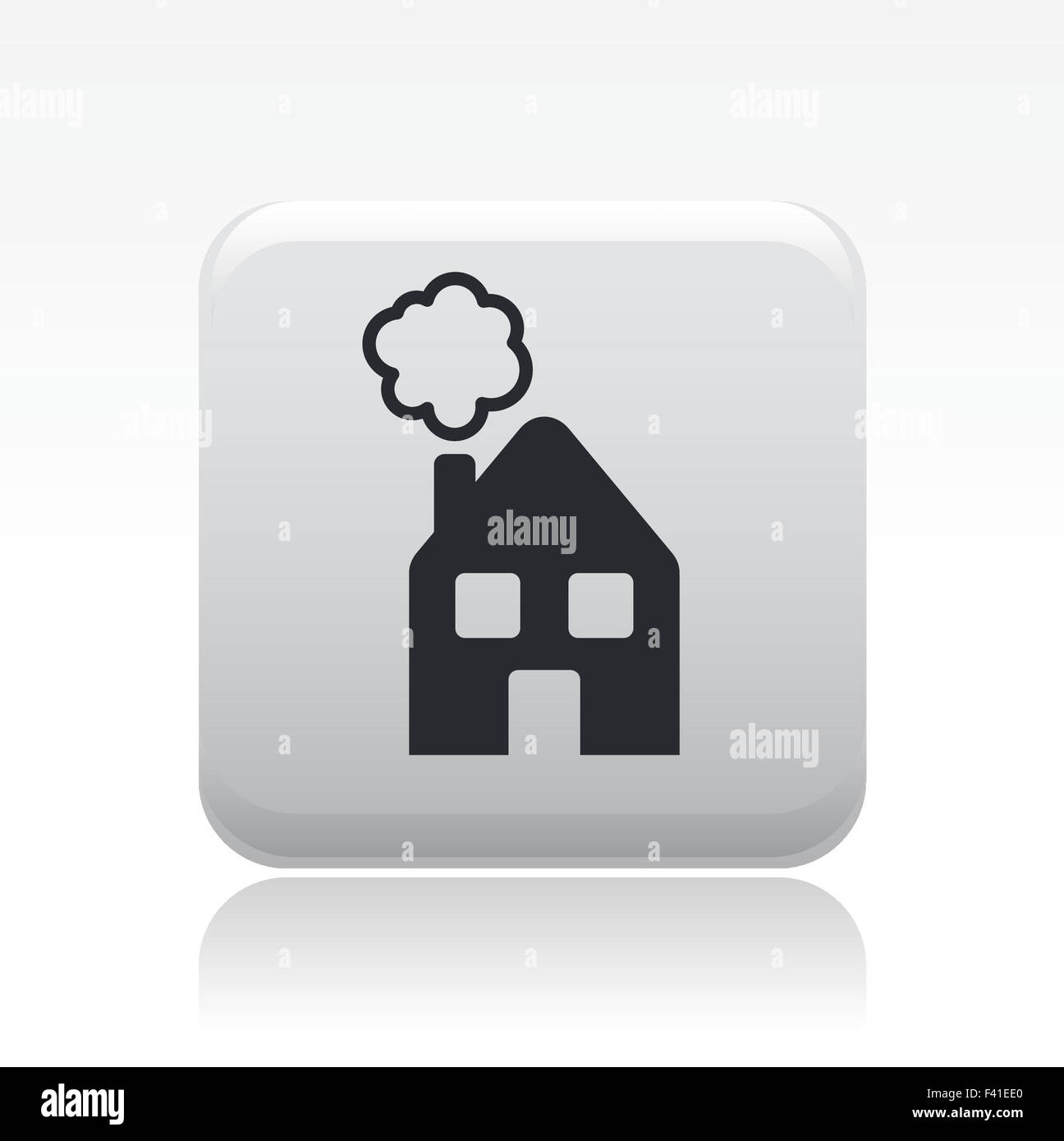 Vector illustration of single home icon Stock Photo - Alamy