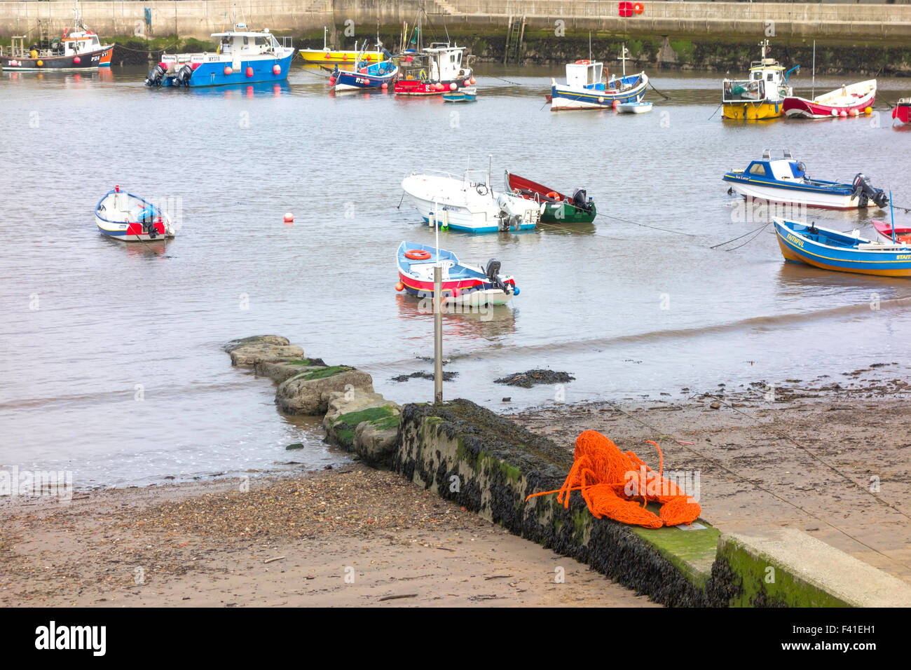 A large bright coral coloured sculpture of a lobster by Whitby sculptor ...