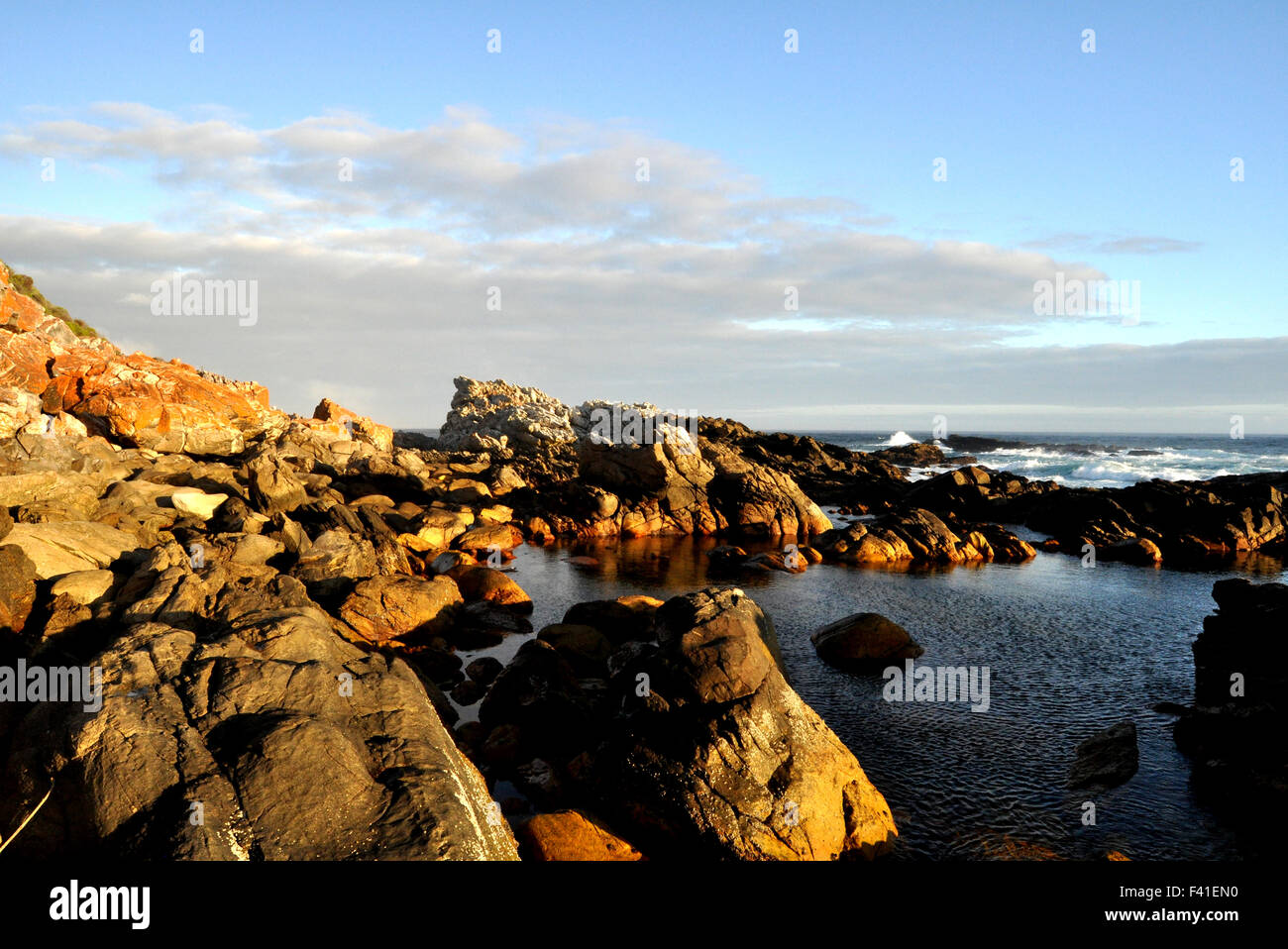 Dramatic Rock Seascape Stock Photo - Alamy