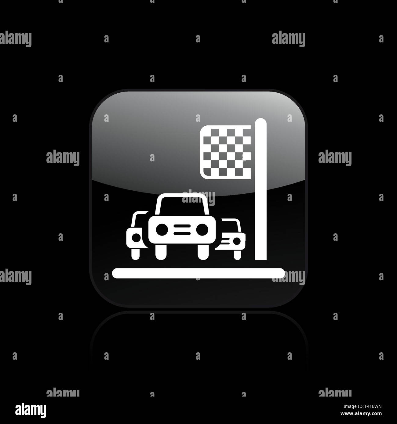 Vector illustration of single race icon Stock Photo - Alamy